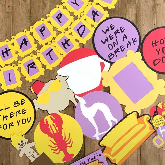 Party Supplies | Friends Tv Show Birthday Party Decorations Handmade ...